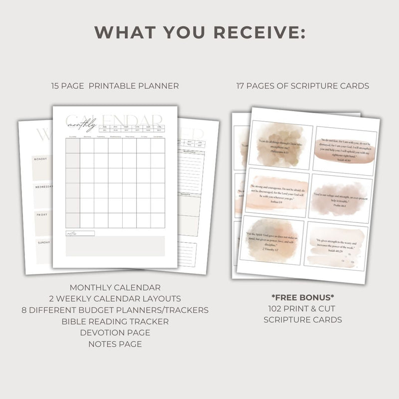 The Ultimate Stewardship Planner + Bonus Scripture Cards